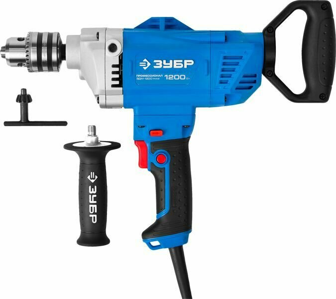 Дрель-миксер Зубр ЗДМ-1200 РММ2 Профессионал 1200Вт, патрон 16 мм, 0-850 об/мин