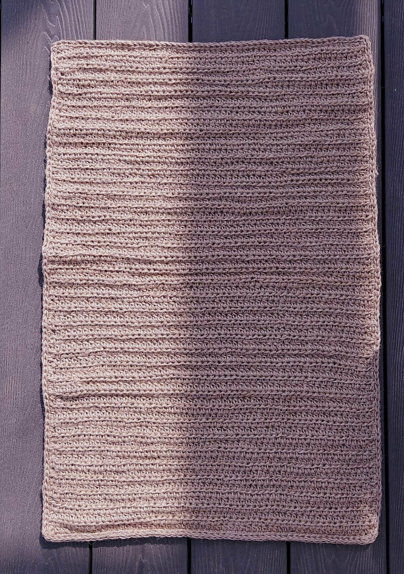 Коврик на пол джутовый ОК Плетень 76х50 см