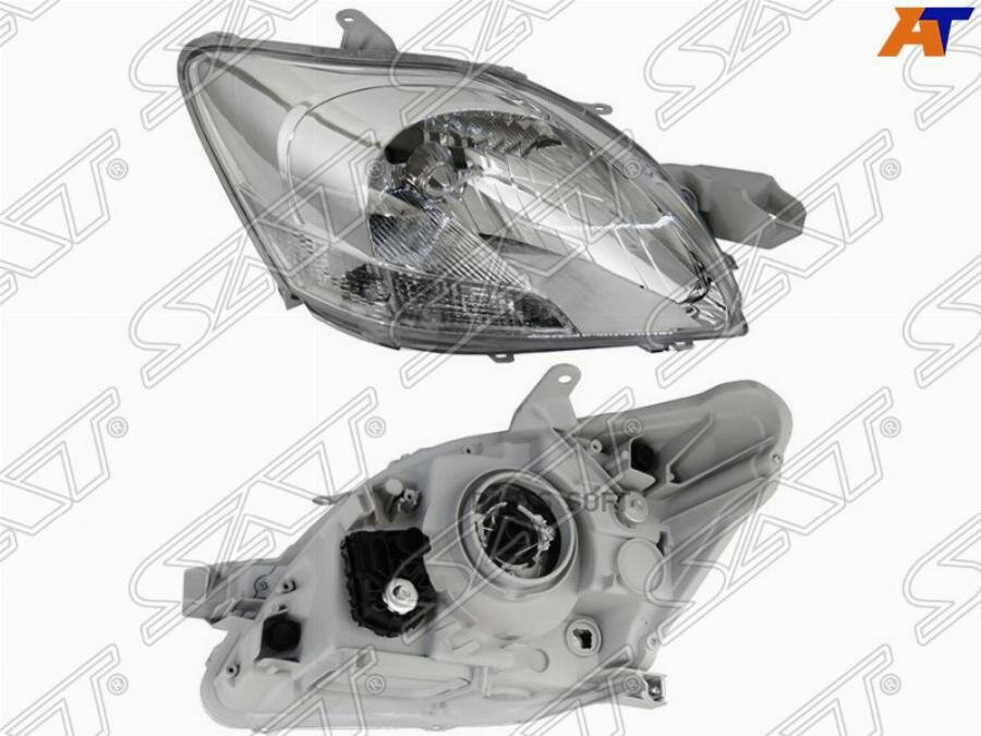 Фара Toyota Belta 05-12 / Yaris 05-13 (Справа/ Галоген/ под электрокорректор/ 4D SED) Sat арт. ST-212-11L4R