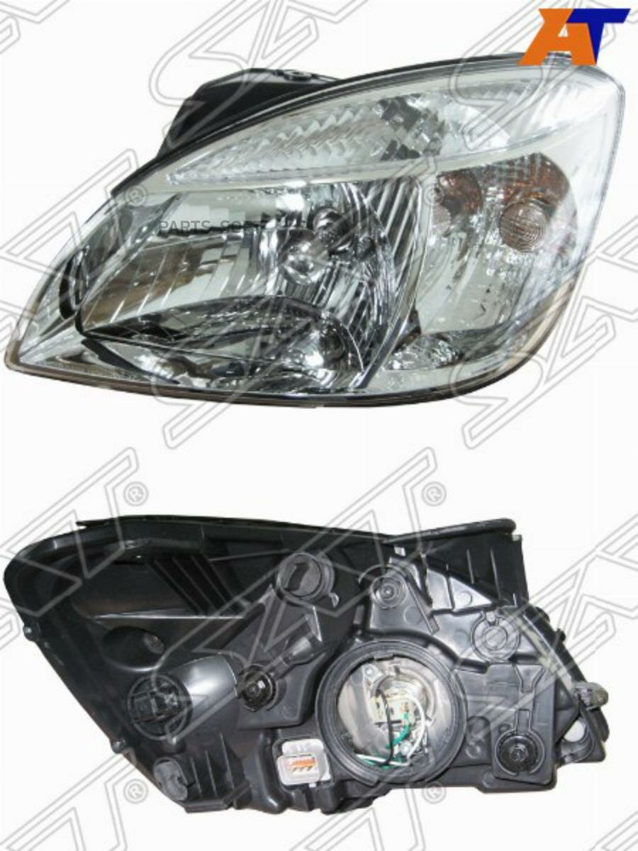 Фара Kia Rio 05-11 / Pride 05-09 (Слева/ Галоген/ Ручная регулировка) SAT ST-223-1123L-LD-E | цена за 1 шт