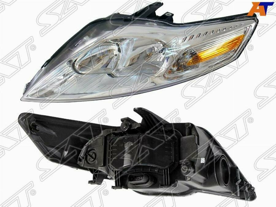 Фара Ford Mondeo 07-15 (Слева/ Галоген/ С электрокорректором) SAT ST-431-1179L | цена за 1 шт