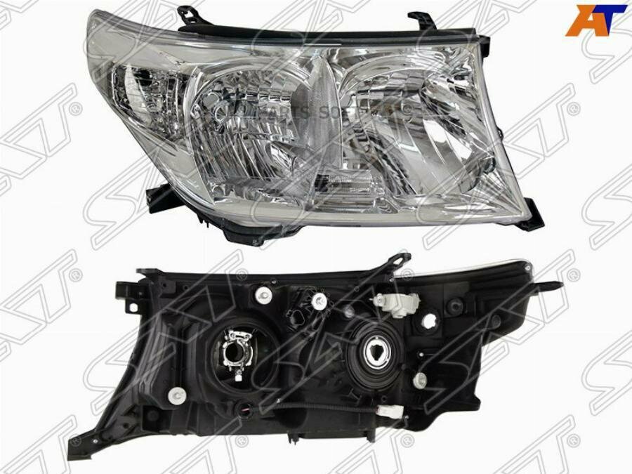 Фара Toyota Land Cruiser (J200) 07-12 (Справа/ Ксенон/Галоген/ под электрокорректор) SAT ST-212-11M1R | цена за 1 шт