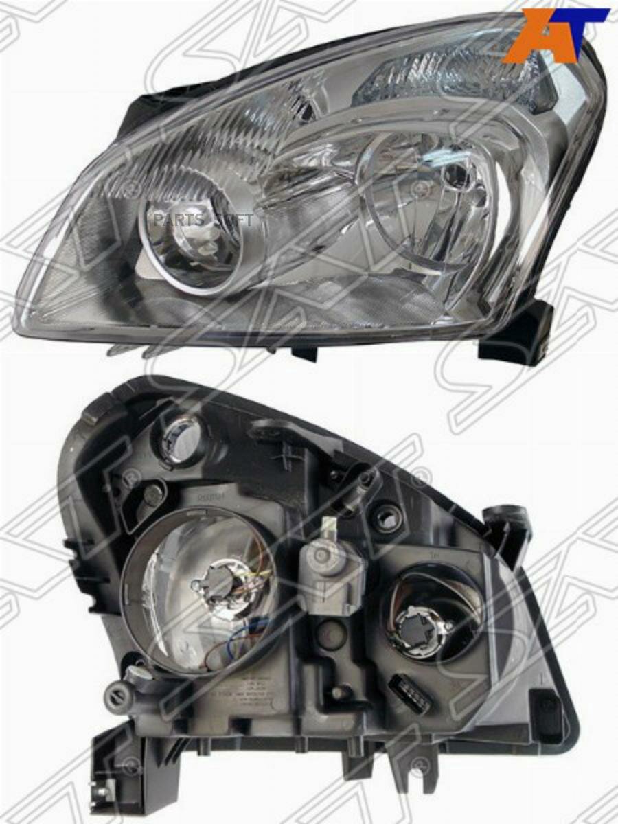 Фара Nissan Qashqai 06-10 / Dualis 07-09 (Слева/ Галоген/ С электрокорректором) SAT ST-215-11B8L | цена за 1 шт