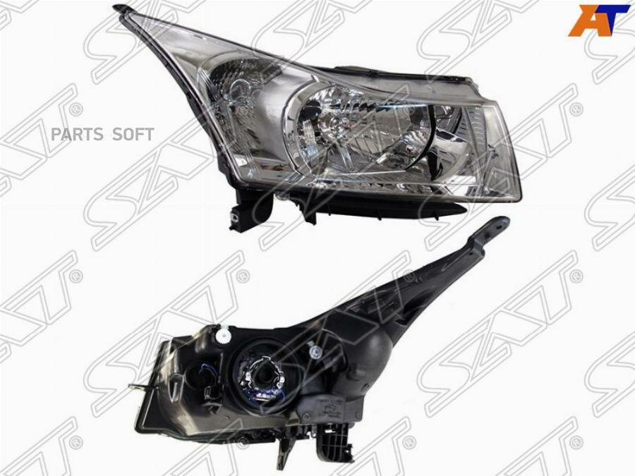 Фара Chevrolet Cruze 09-15 (Справа/ Галоген/ С электрокорректором) SAT ST-235-1110RMLDEM2 | цена за 1 шт
