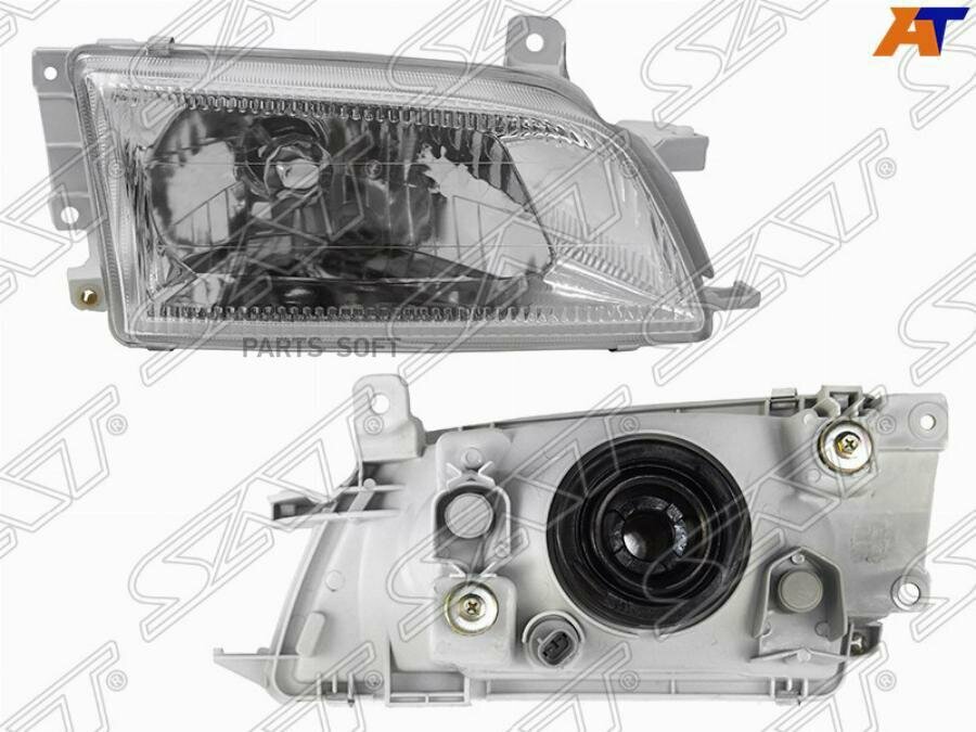 Фара Toyota Caldina (T190) 96-97 (Справа/ хром. вертикальное крепление) SAT ST-21-16CR | цена за 1 шт