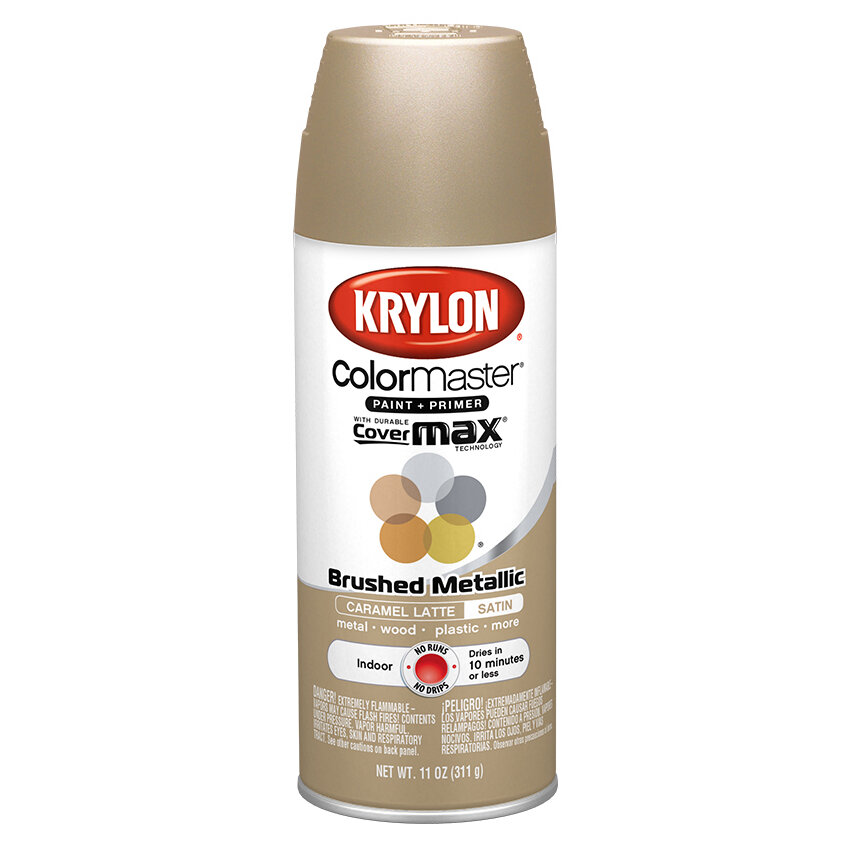 Универсальная эмаль KRYLON Color Master Brushed Metallic, Caramel Latte, 311 гр.