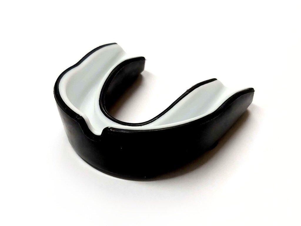 Капа боксерская 1-но стор К-22 термо двухцветная в коробочке