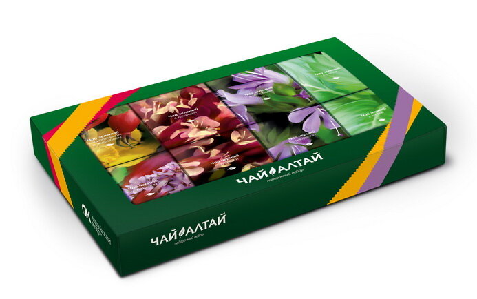 Набор подарочный Алтай чай (коллекция черного и зеленого чая) Алтайский кедр