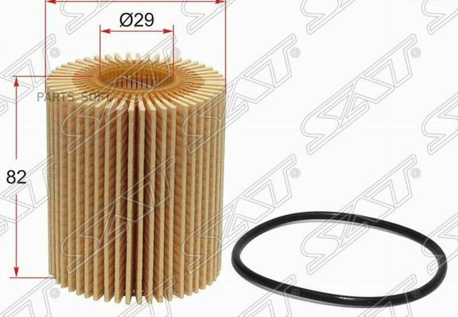 Фильтр масляный Toyota Avensis (T250, T270) 03-18 / Corolla 06-13 SAT ST-04152-31080 | цена за 1 шт