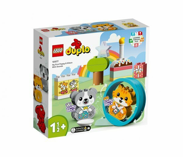 Конструктор LEGO DUPLO 10977 Мой первый щенок и котёнок и их звуки