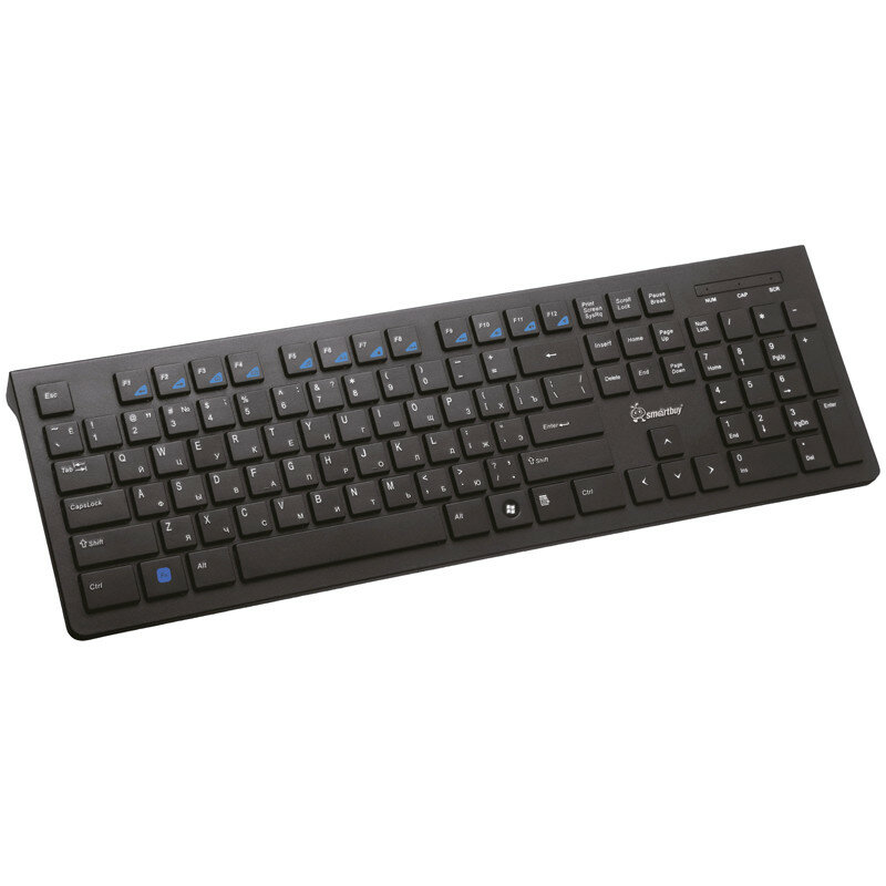 Клавиатура Smartbuy Slim 206, USB мультимедийная, черный, 226328