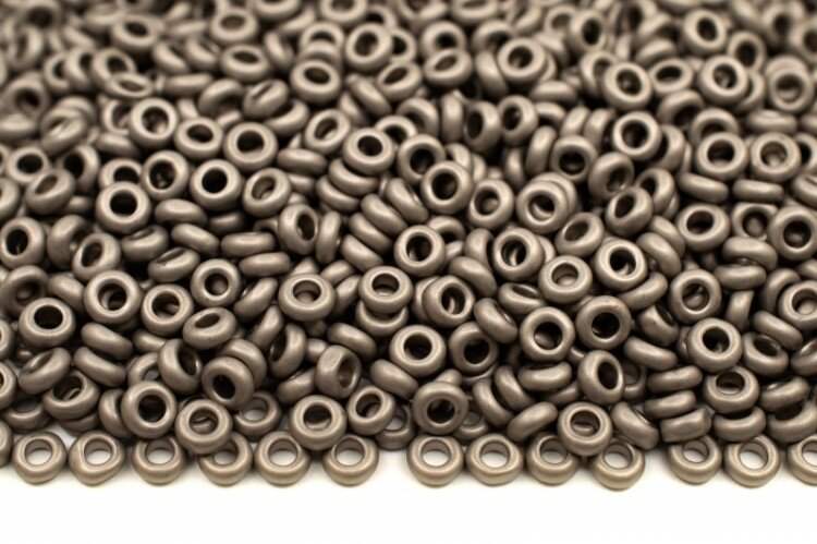 Бисер японский TOHO Demi Round 8/0 #0566 античное серебро, матовый металлизированный, 5 грамм
