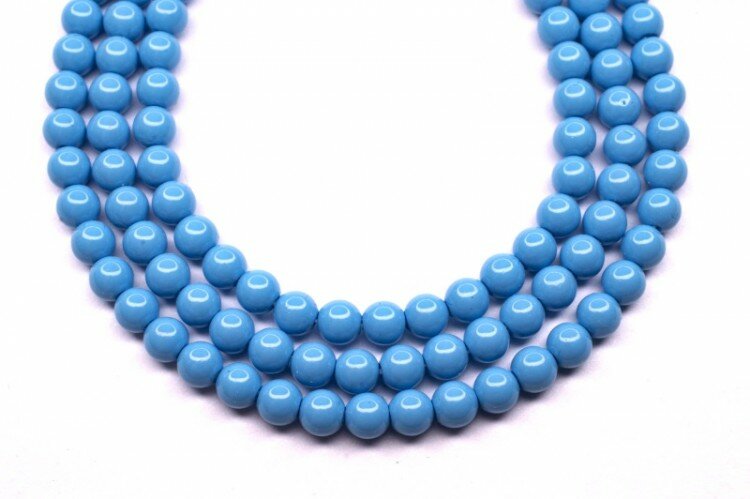Жемчуг Preciosa Maxima, цвет aqua blue, 4мм, 704-199, 10шт