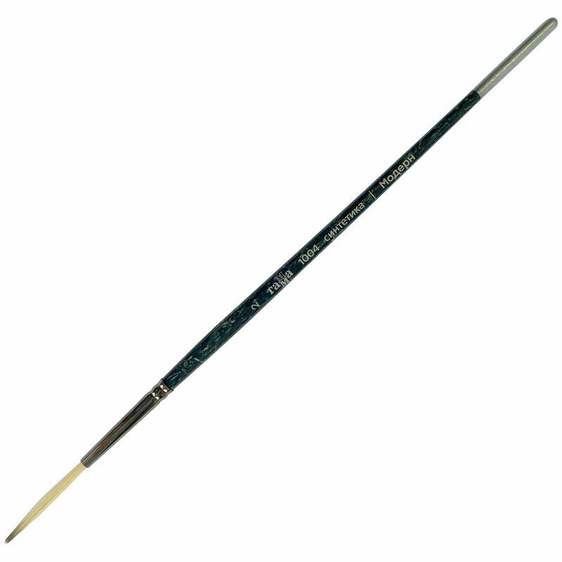 Кисть художественная синтетика Гамма "Модерн", лайнер №2, короткая ручка, 6 штук, 339654