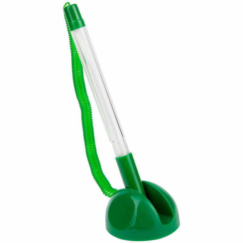 Ручка шариковая настольная OfficeSpace "Reception" синяя, 0,7мм, зеленый корпус, 254393