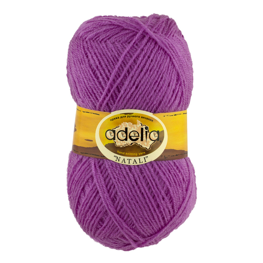Пряжа ADELIA "NATALI" 100% акрил 50 г 300 м №31 св. фиолетовый