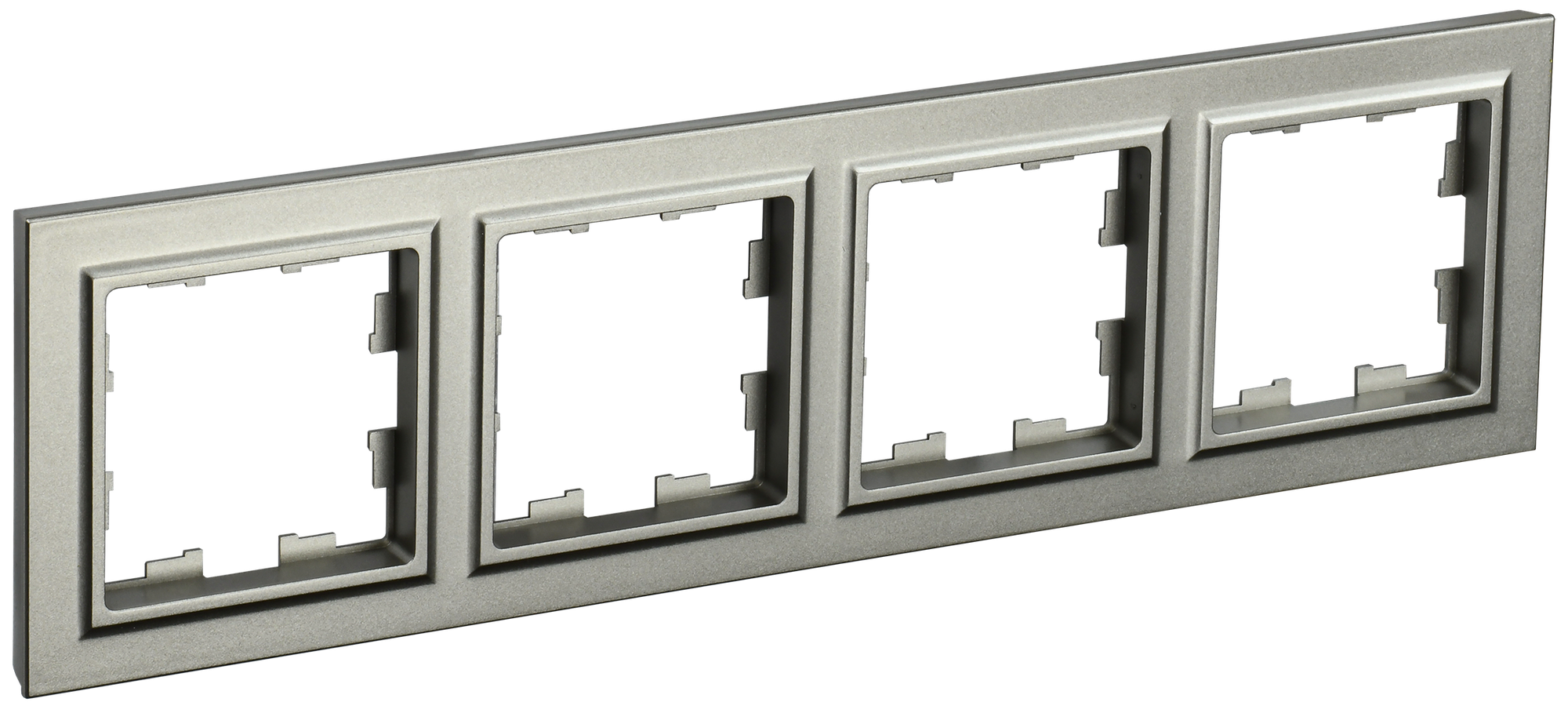 BRITE Рамка 4-местная РУ-4-БрШ IP20 шампань, пластик матовый IEK