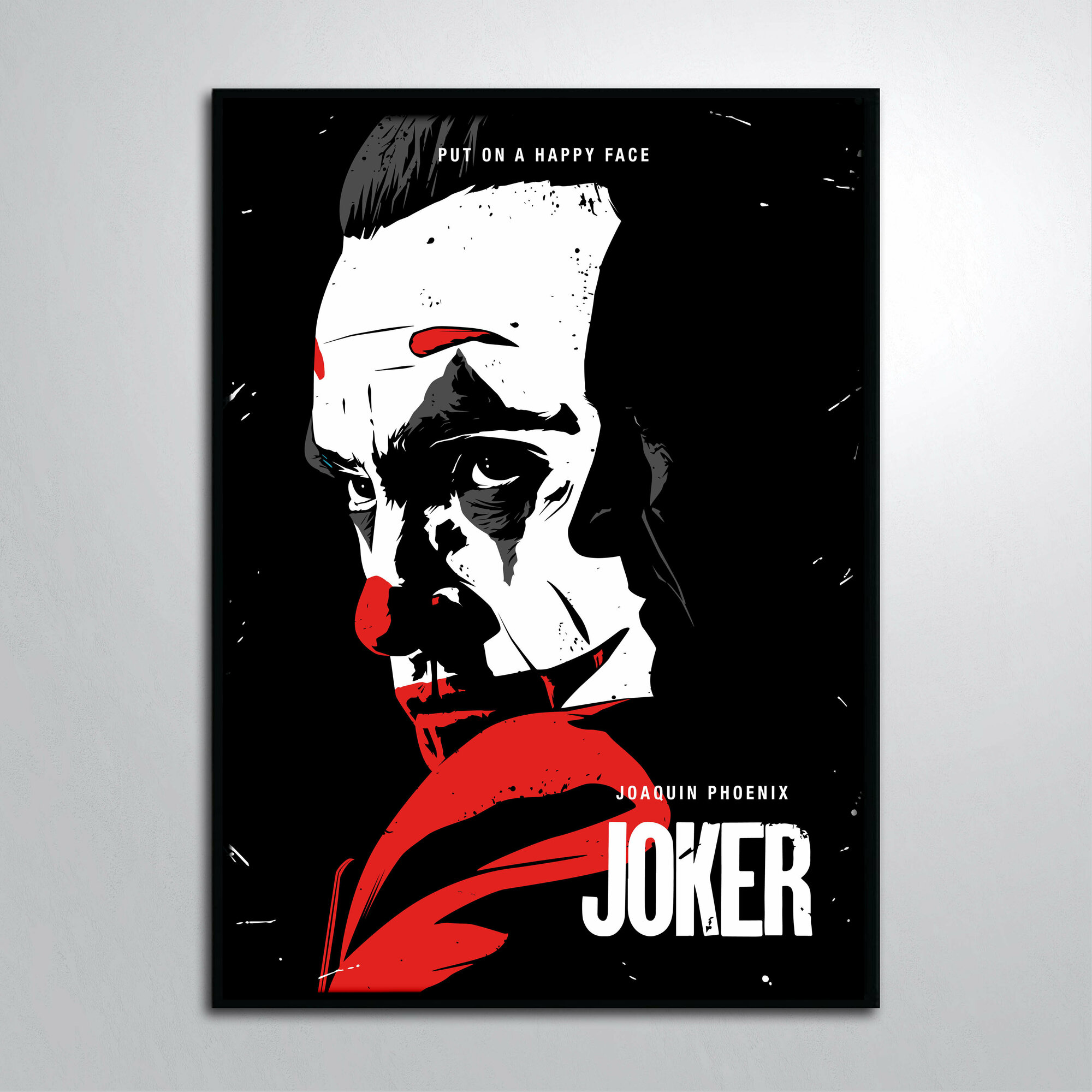 Постер без рамы/Джокер Хоакин Феникс Тень Арт Joker (А2/420х594)