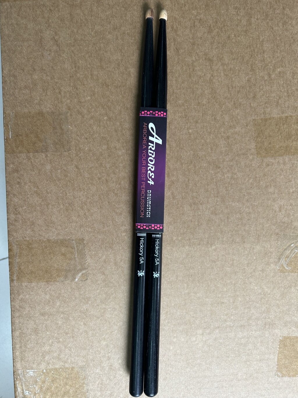 ADS-CCHBL-5A Барабанные палочки, черные, Arborea