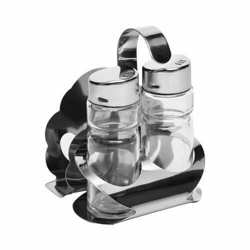 Набор д/специй соль, перец, салфетница, сталь нерж, стекло, 3172156