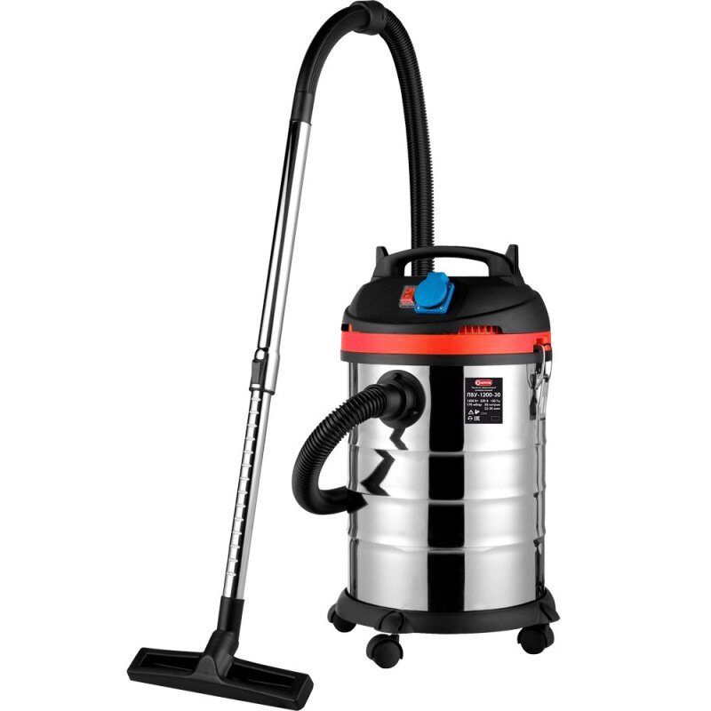 Пылесос строительный с розеткой Диолд ПВУ-1200-30 1200Вт, 30л