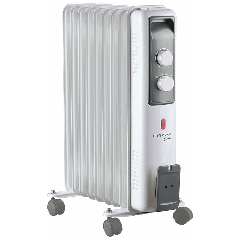 Радиатор масляный ENGY EN-2609 Cube 9 секций 2 кВт 3 уровня мощности защита от перегрева регулируемый термостат