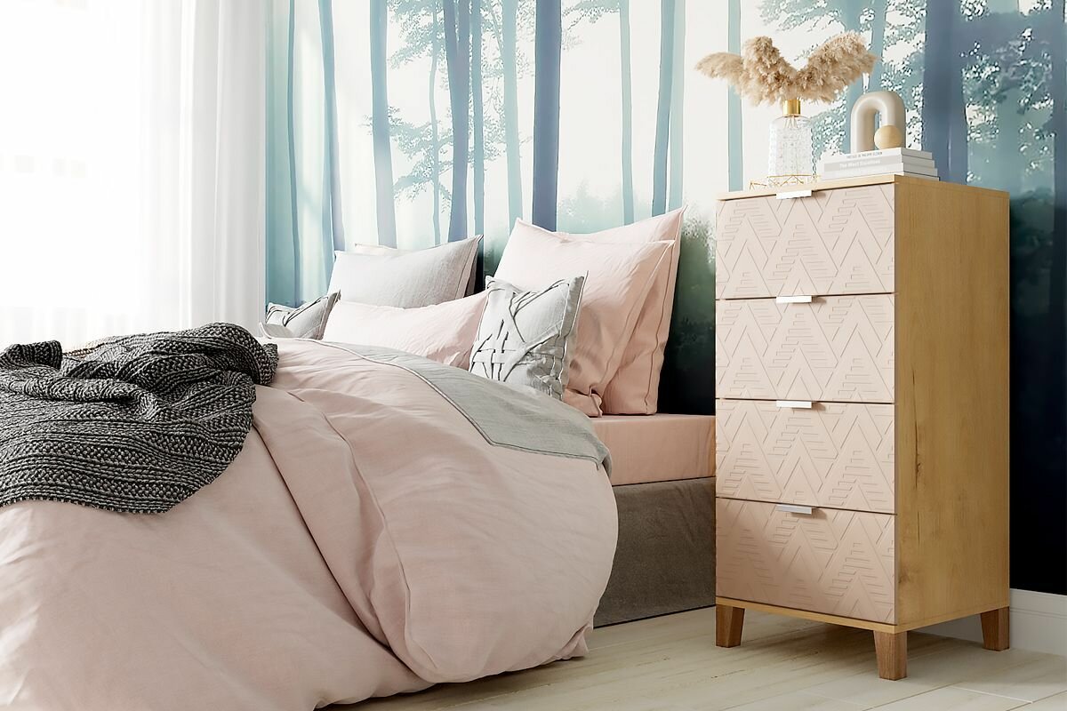 Комод Марвин Йорк 6 Роза для документов для книг для обуви для одежды для посуды 50*100*40