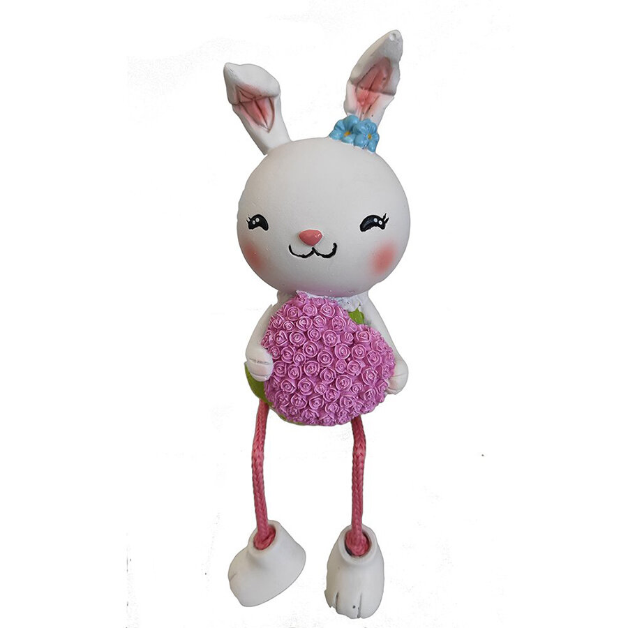 Фигура декоративная Зайка Роузи 3х5х12см KSMR-718297/D172