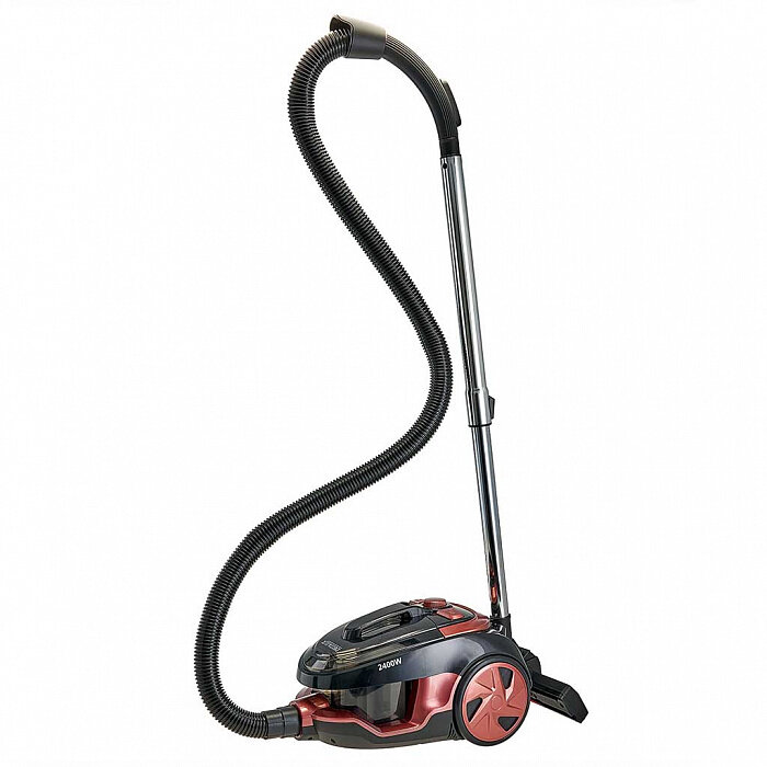 Пылесос DELTA LUX DE-3501 супер-циклон, черный с терракотовым, 2400 Вт.