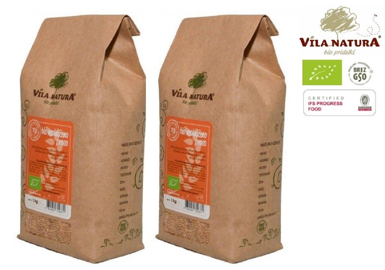 Крупа просо не шелушенное био Vila Natura Словения 2х500г