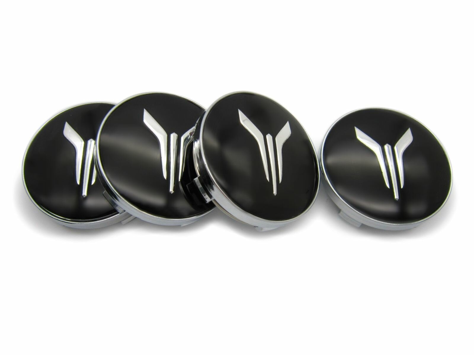 Колпачки, заглушки на литые диски VOYAH black 60/56 мм, комплект 4 шт.