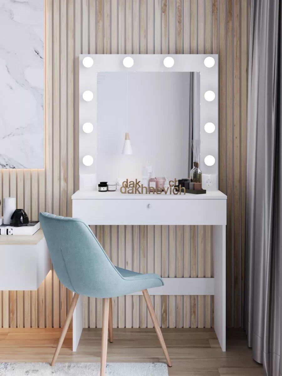 Туалетный столик с зеркалом и подсветкой