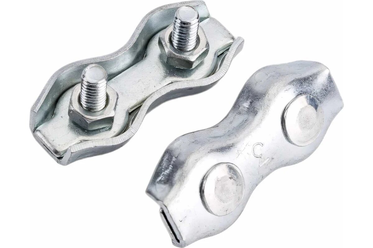 BEFAST duplex двойной зажим для стальных канатов цинк 3 мм комплект 20 шт DU320S