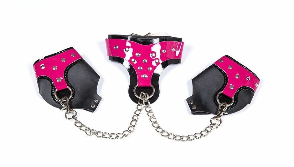Ошейник c наручниками Roomfun розовый Roomfun Ошейник c наручниками Roomfun розовый