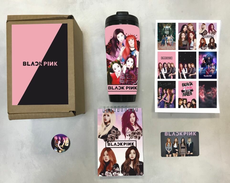 Бокс Blackpink, Блэкпинк №16, товары с нашими рандомными картинками