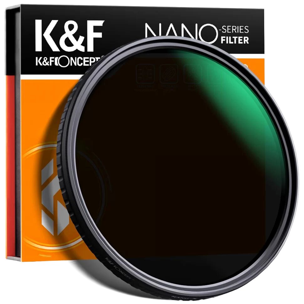 Светофильтр K&F Concept Nano-X ND32-512 72mm нейтральный