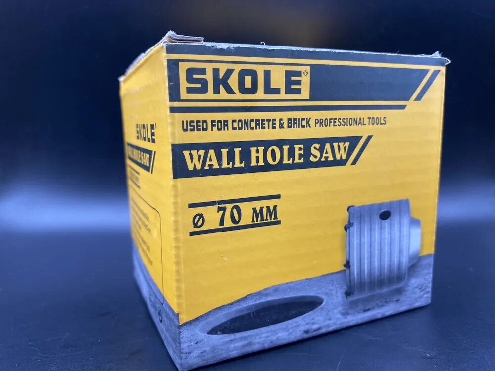 Сверло SKOLE SDS-plus, ВК8, 70x100мм, хвостовик 6мм, по бетону и кирпичу