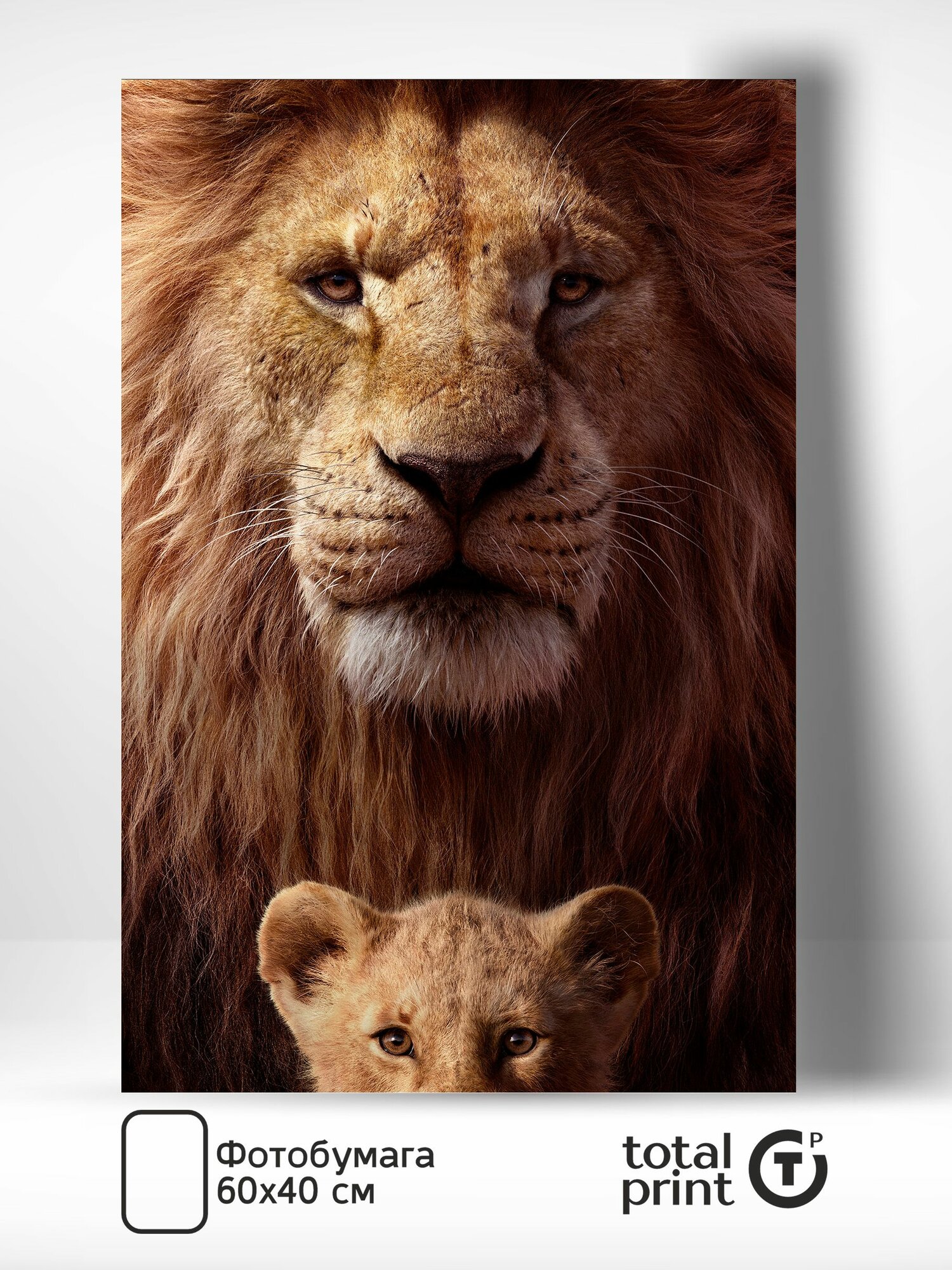 TotalPrint Постер для интерьера, Король Лев, 60х40см.