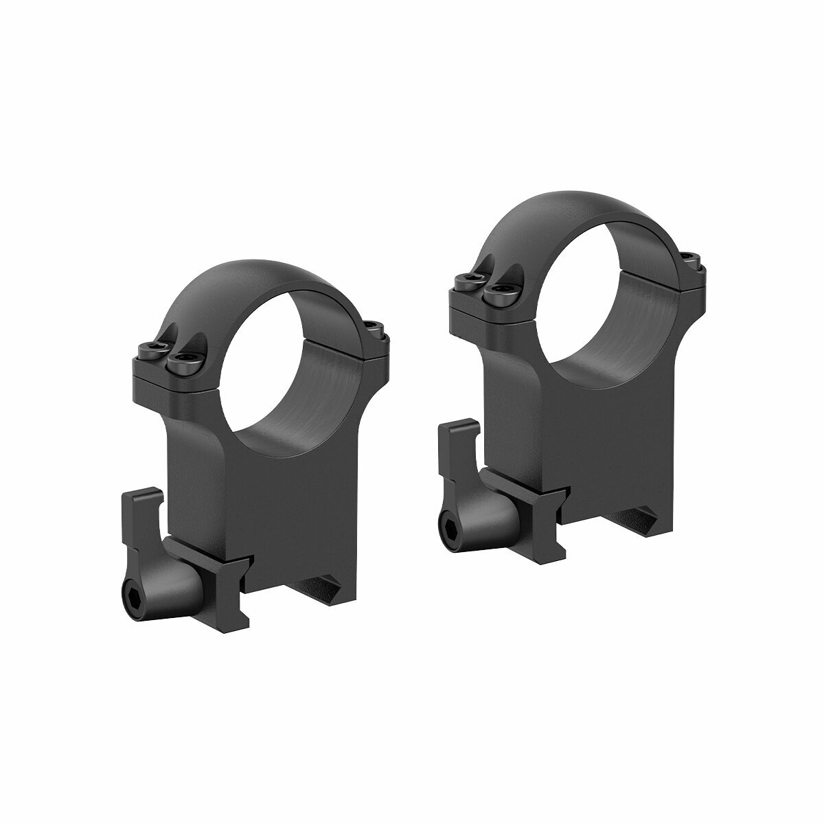 Быстросъемные кольца Vector Optics, стальные, D30мм, Weaver, высокие, H27мм, (XASR-SQ13) рычажные