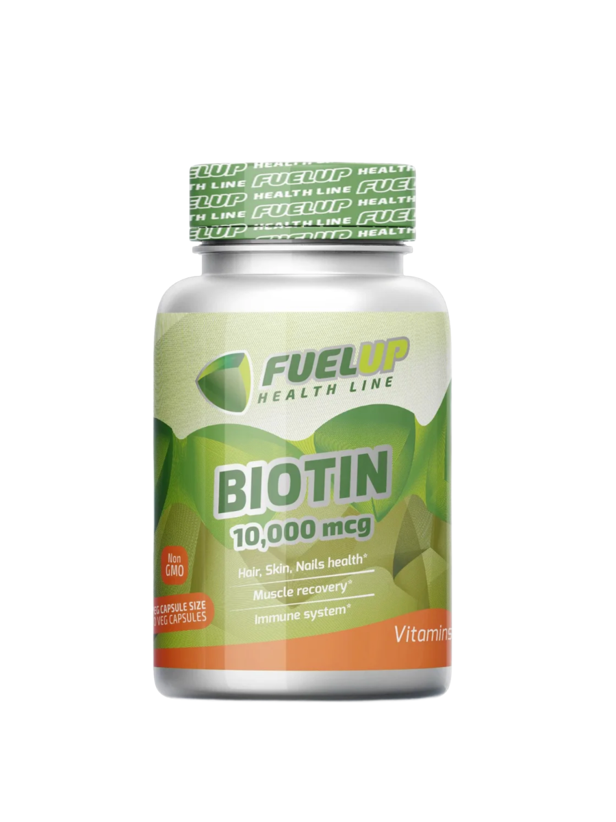 FuelUp Biotin 10 mg (10,000 mcg) 120 vcaps для здоровья