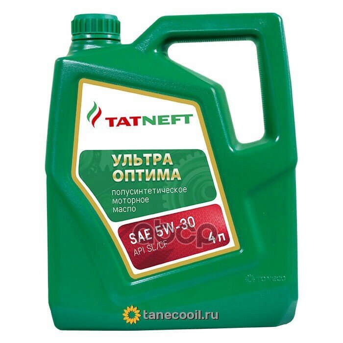 Татнефть Ультра-Оптима 5W-30 SL/CF моторное масло полусинт. (4L)