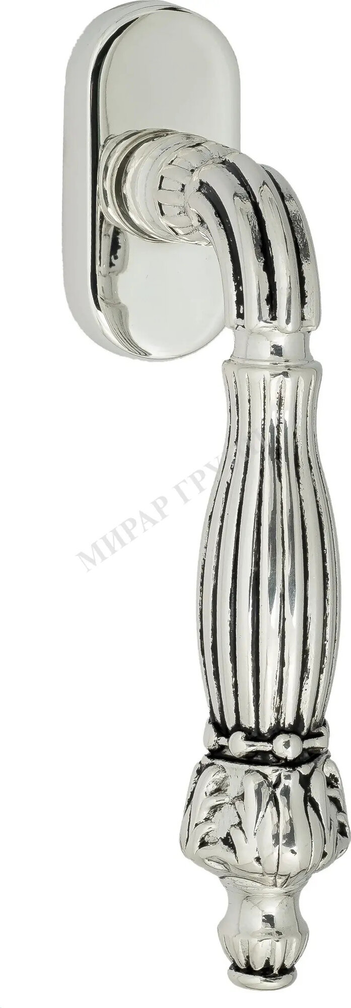 Ручка оконная Venezia "OLIMPO" FW натуральное серебро