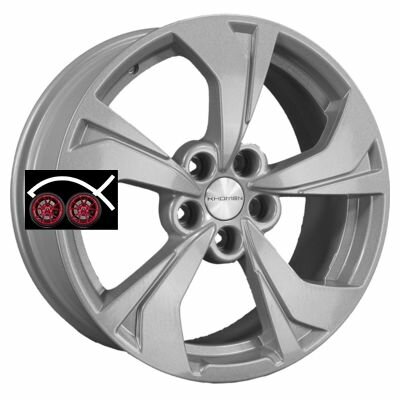 Колесный диск Khomen Wheels KHW1724 (Jac/Москвич 3) 7x17 5x108.0 ET40 D54.1 серебристый