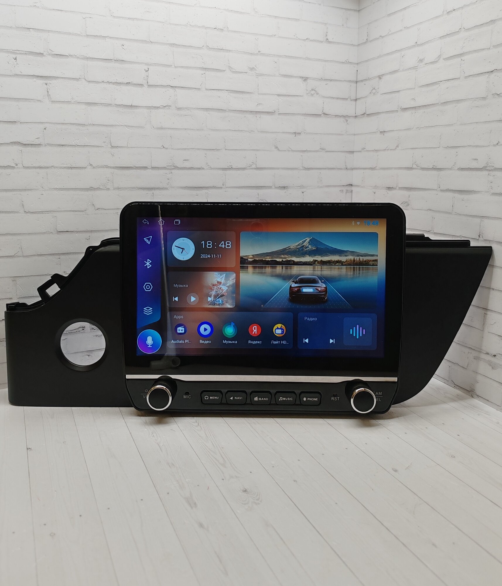 Магнитола андроид с крутилками для Kia Rio-4 с 2020г+/ 4+64гб/Android-Auto/CarPlay