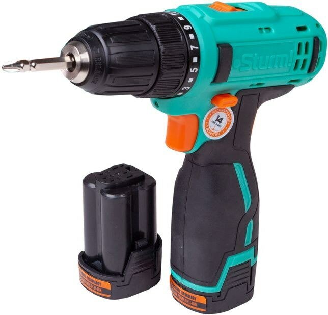 Дрель-шуруповерт аккумуляторная Sturm! CD-3314 LP 14.4В, 2аккx2.0А/ч Li-lon, 2скор, подсв, кейс