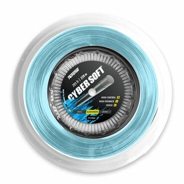 Струны для теннисной ракетки 220 м, 1,30 мм TOPSPIN CYBER SOFT (Топспин сайбер софт), моноволокно, Германия, бирюзовые
