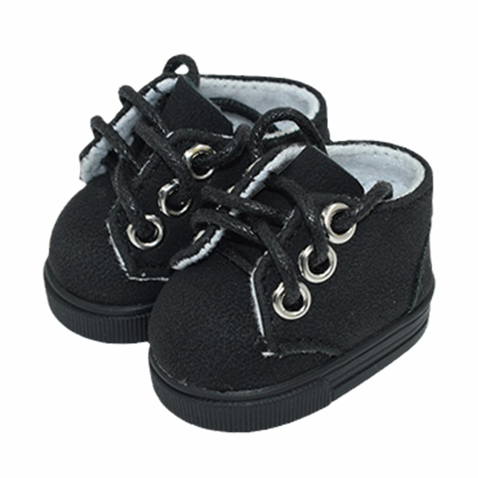 Хлопчатобумажные кукольные туфли-черный