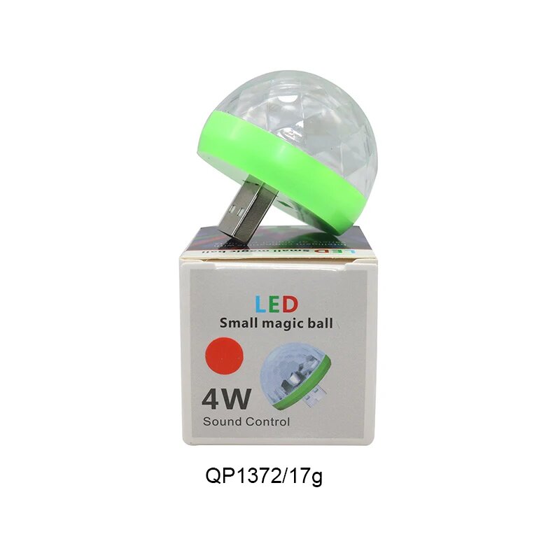 LED волшебный шар, 4W, Sound Control, QP1372