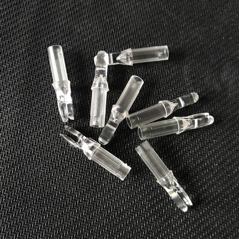 Наконечники для стрел AMEYXGS 50 шт. Серебряный, transparent white