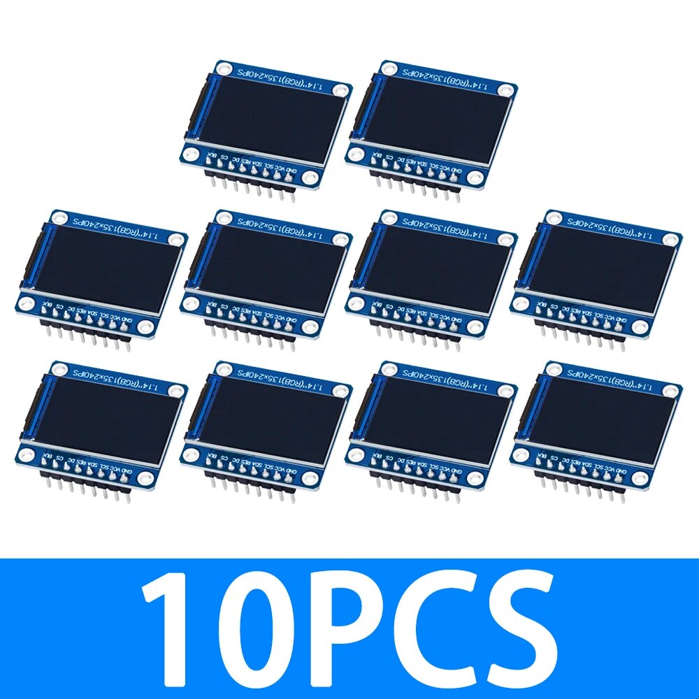 1 шт./5 шт./10 шт. новый IPS 1,14 дюйма 3,3 В 8PIN SPI HD полноцветный TFT-экран ST7789 Drive IC 135*240
